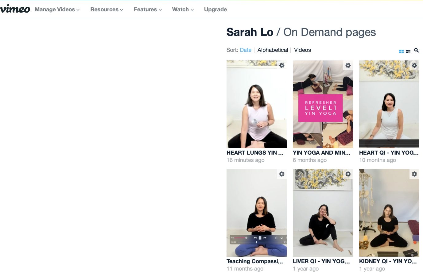 Classes | SARAH LO YIN YOGA