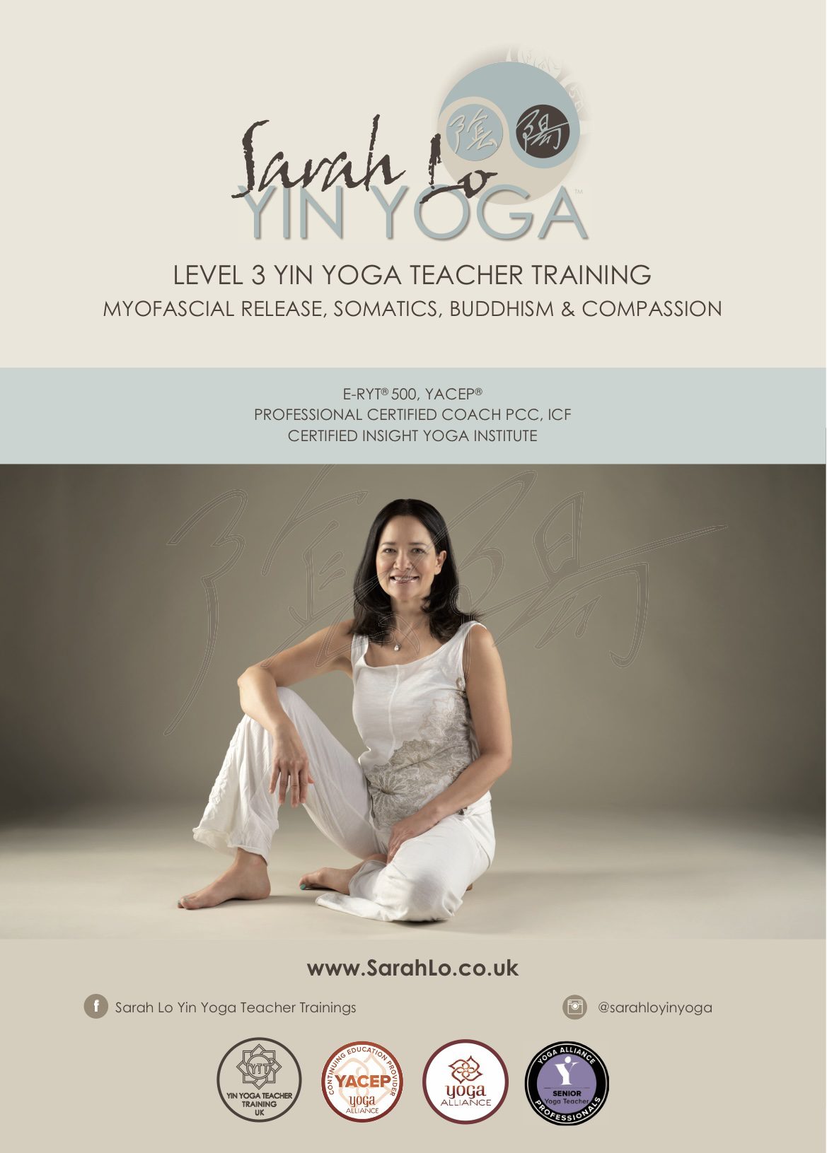 Level 3 - Yin Yoga Teacher Training | SARAH LO YIN YOGA